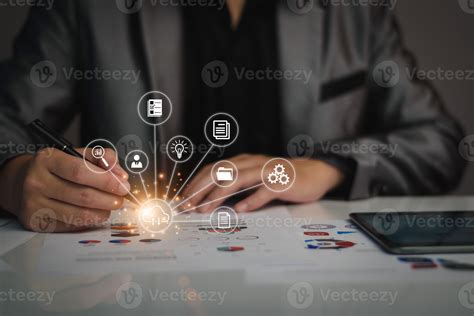Businessman Accessing The Cloud Computing Technology Internet Storage