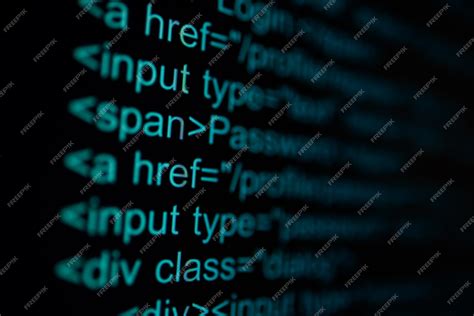 Premium Photo Programming Code Abstract Technology Background Of