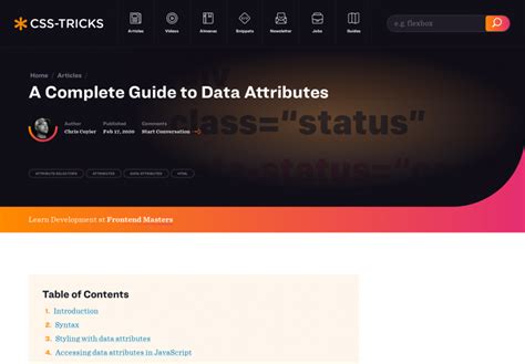 Un Guide Complet Sur Les Attributs Data Html La Ferme Du Web