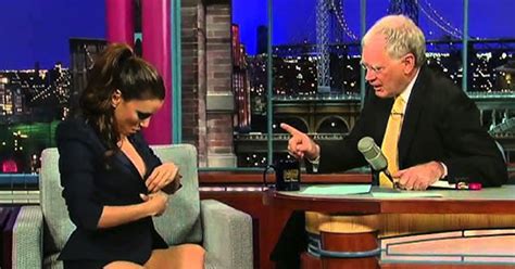 Eva Longorias Unexpected Flash On David Letterman