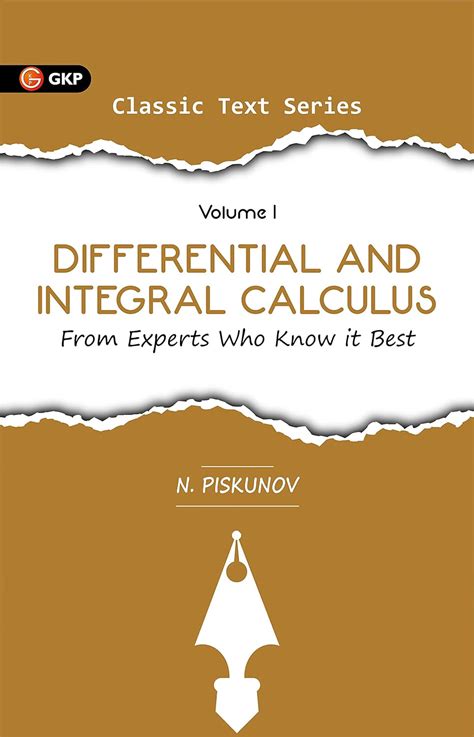 Buy Differential Integral Calculus Vol I Book Online At Low Prices In