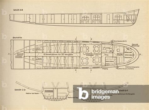 Image Of Diagram Of The Passenger Cabin Of Lz 127 Graf Zeppelin By