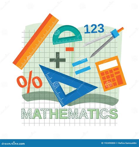Mathematics Concept Design Vector Illustration Decorative Design Stock Vector Illustration Of