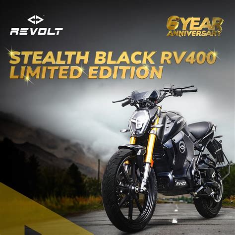 Revolt Limited Edition Stealth Black Rv400 Electric Launched Gaadikey