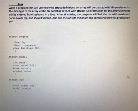 Solved Task Write A Program That Will Use Following Struct