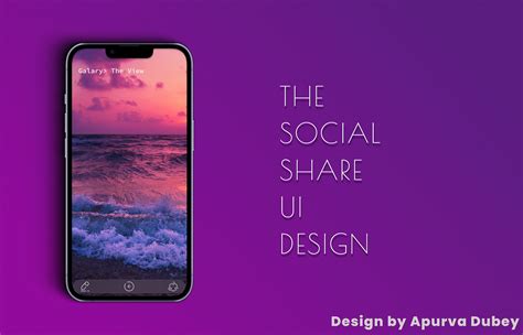 Social Share Ui On Behance