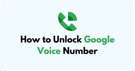 How To Unlock Google Voice Number NetworkBuildz
