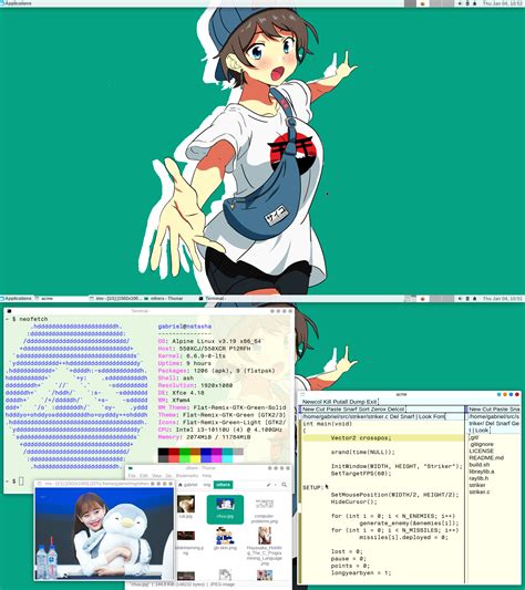 Xfce I Love Ruka Minimalism And Light Colors Runixporn