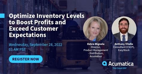 Acumatica On Linkedin Optimize Inventory Levels To Boost Profits And