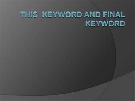 Super Keyword In Java Pptx Programming Languages Computing