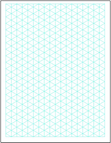 Isometric Template Free Isometric Graph Paper Pdf Nrrbg