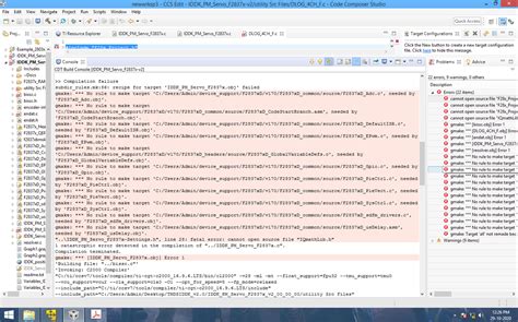 Ccstmdscncd28379d Unable To Compile And Run Iddkpmservof2837x Program C2000