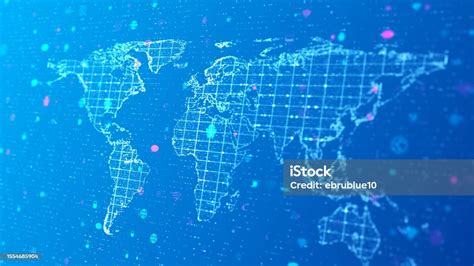 세계 지도 배경입니다 지구 주위의 미래 지향적인 글로벌 연결 개념에 대한 스톡 사진 및 기타 이미지 개념 국제 금융 글로벌 비즈니스 Istock