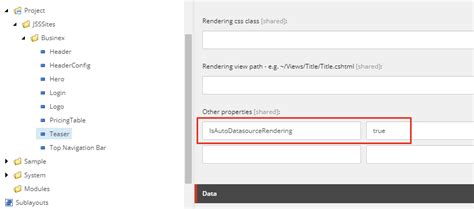 Sxa Jss How To Setup Json Rendering To Have A Local Data Source By