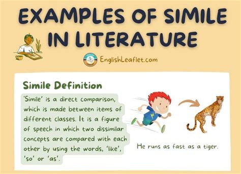 Understanding Simile 6 Examples Of Simile In Literature Englishleaflet