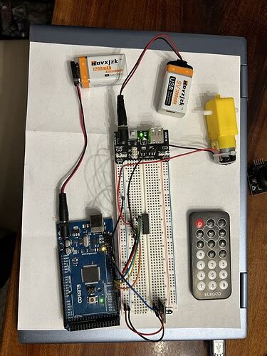 I Am Making A Ir Remote Controlled Motor But It Is Not Working