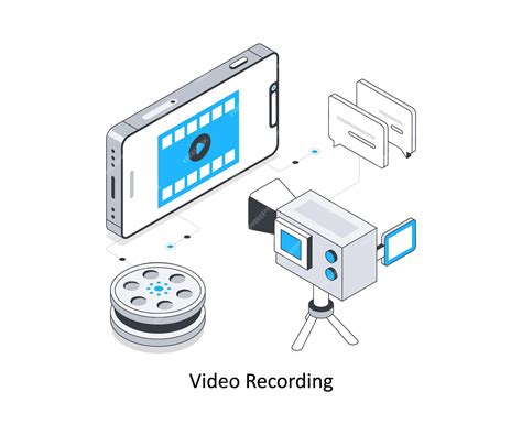 Premium Vector Video Recording Isometric Stock Illustration Eps File
