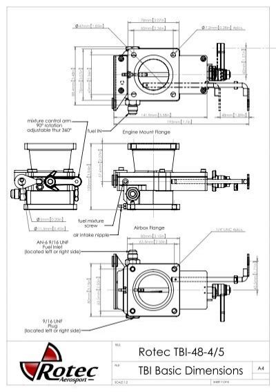Tbi 48 4 5 Basic Dimensions Rotec Aerosport