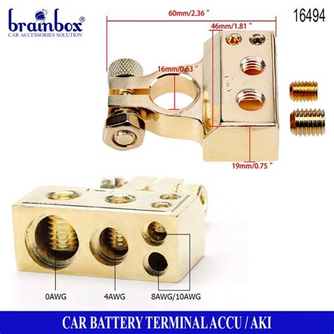 Terminal Sambungan Kabel Baterai Aki Car Battery Terminal Accu Brainbox Car And Home Stuff