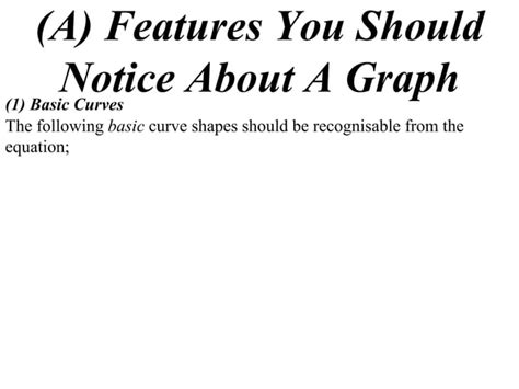 X T Curve Sketching Basic Features Calculus PPT