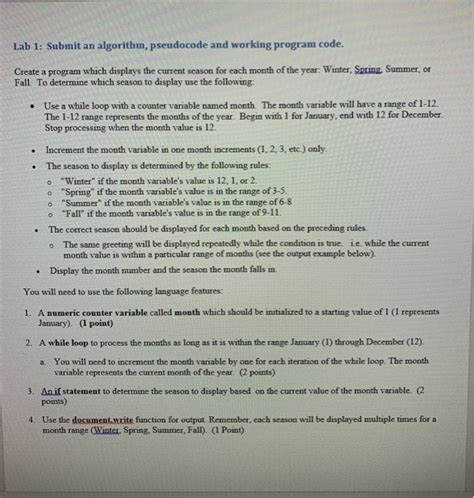 solved lab 1 submit an algorithm pseudocode and working