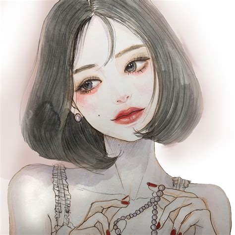 Class101 섬세한 붓터치로 종이에 물드는 자연스러운 인물수채화