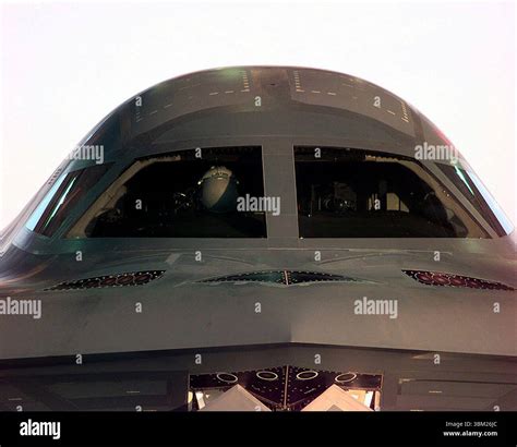 Close Up Of The Exterior Cockpit Area Of A B 2 Spirit Stealth Bomber