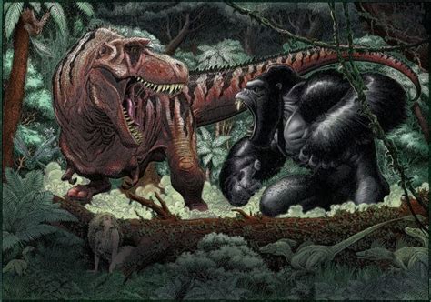 Trex Vs King Kong King Kong Art King Kong Skull Island King Kong