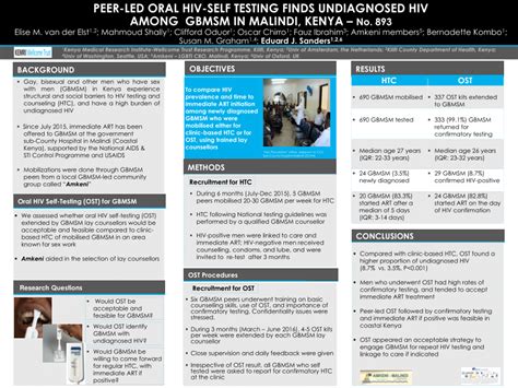 Pdf Peer Led Oral Hiv Self Testing Finds Undiagnosed Hiv Among Msm In Malindi Kenya