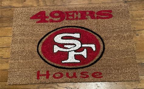 San Francisco 49ers Doormat T For Husband T For Dad Welcome