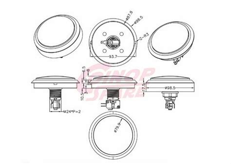 Game Machine Durable Round Arcade Push Button For Game Accessory Coinopspare