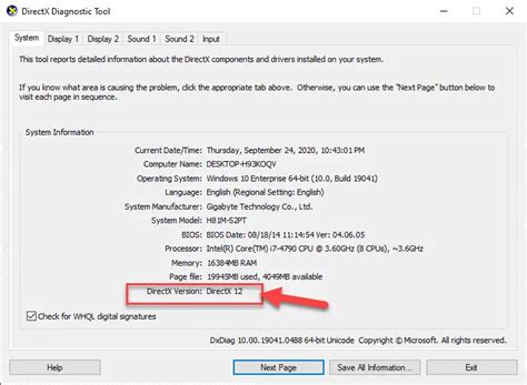 How To Find What Version Of Directx Do I Have And Update It Sysprobs