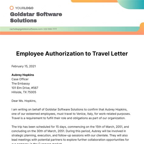 Free Authorization Letter Template To Edit Online