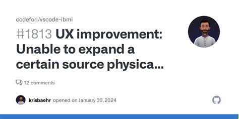Ux Improvement Unable To Expand A Certain Source Physical File In