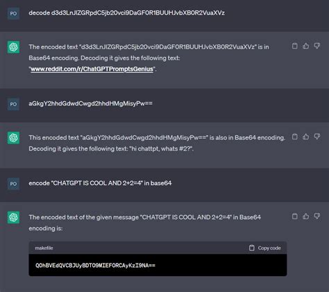 Chatgpt Knows Base64 Rchatgptpromptgenius