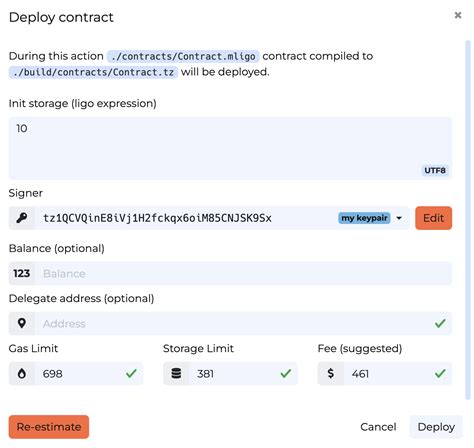 Deploy A Smart Contract With Cameligo Tezos Documentation