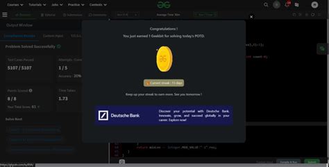 hemraj kumar v s on linkedin potd geekstreak2024 deutschebank potd consistency java