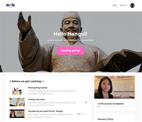 Self Taught Hangul Course