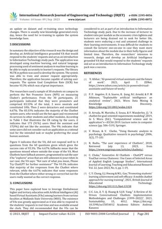 APPLICATION OF ARTIFICIAL INTELLIGENCE FOR VIRTUAL TEACHING ASSISTANCE