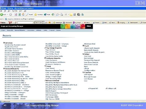 IBM Tivoli Software Usage And Accounting Management In