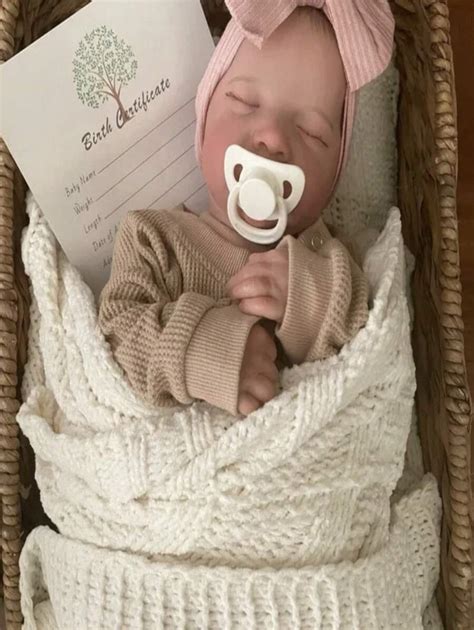 Muñeca Bebé Loulou Reborn Realista De 19 Pulgadas Con Cabello 3d Pintado A Mano Suave Recién