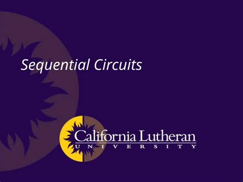 Ppt Sequential Circuits Two Primary Differences Between