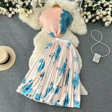 Женская короткая юбка с принтом и широкой юбкой розовая плиссированная модная юбка для поездок