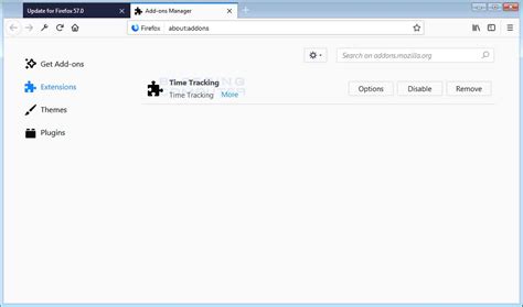 Remove The Time Tracking Adware Firefox Addon