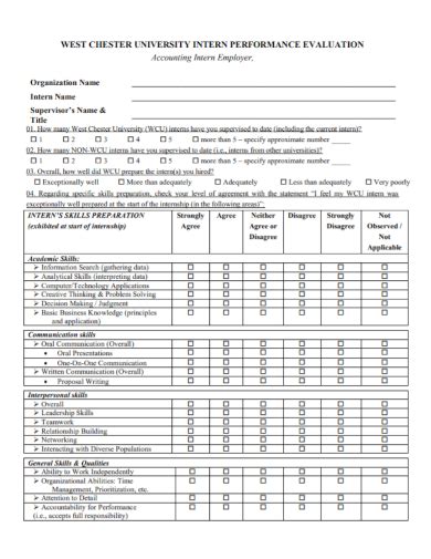 Free 5 Accounting Performance Evaluation Samples Employee Manager