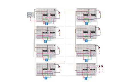 Circuit Design 8 Bit Adder Tinkercad