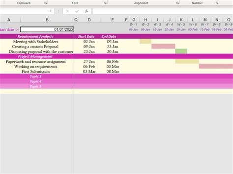 Fully Customizable Gantt Chart For Tracking Your Projects In Excel