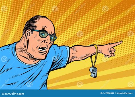 coach referee sport whistle mobile app button android and ios line version vector