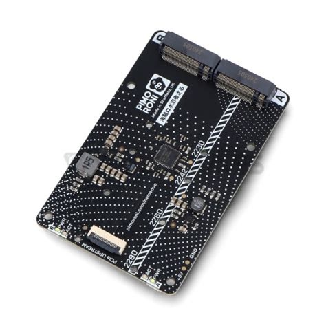 Nvme Base Duo Išplėtimo Plokštė Skirta Raspberry Pi 5 Pimoroni Pim704