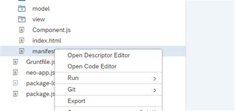 Solved Not Able To Open Manifestjson File Using Descript Sap Community